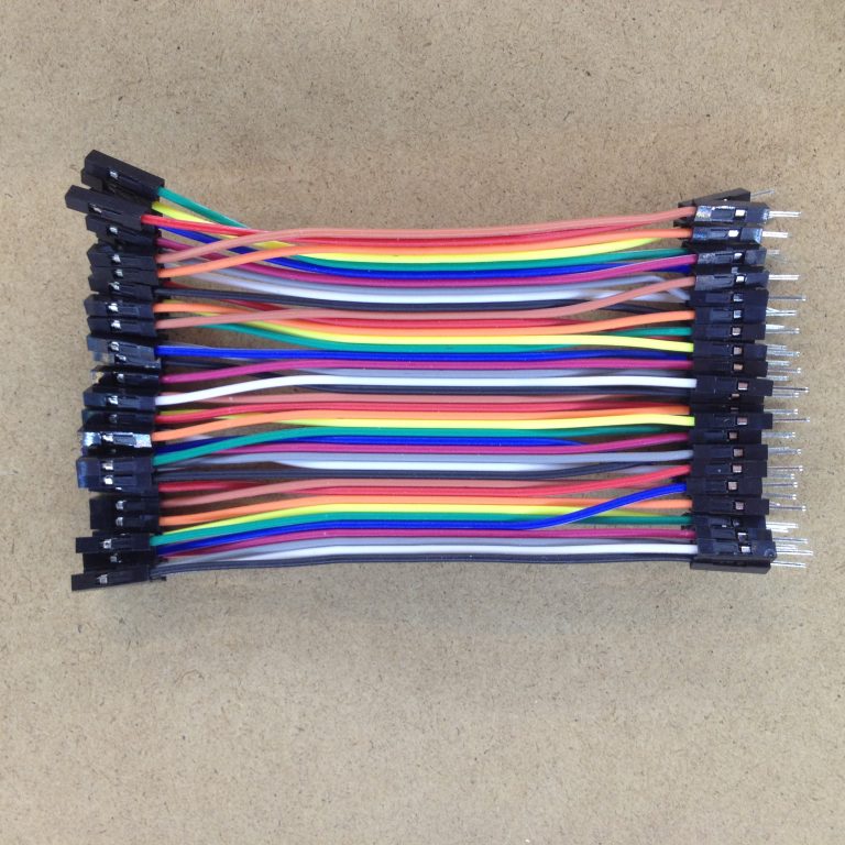 10cm M-F jumper wire 40pcs - A2D Electronics